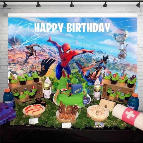 Fortnite | Party Supplies | Battle Royale Video Game Backdrop Banner ...
